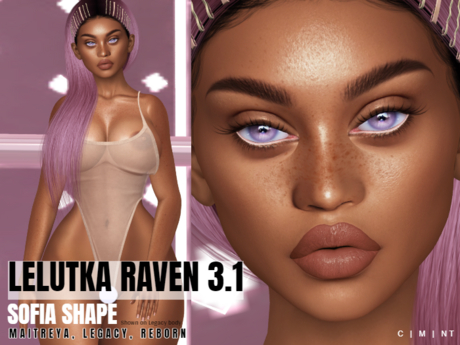 Second Life Marketplace - ! SGP ! SOFIA PROMO GIFT SHAPE LELUTKA RAVEN 3.1 // MAITREYA LARA ...
